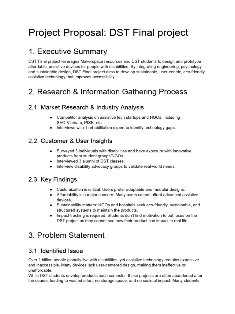 (Project Management) Sustainable Organization Project Proposal | PDF ...