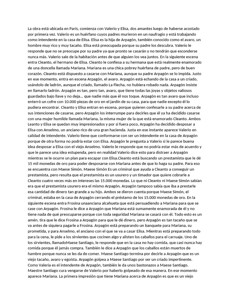 Amores y avaricia en París | PDF