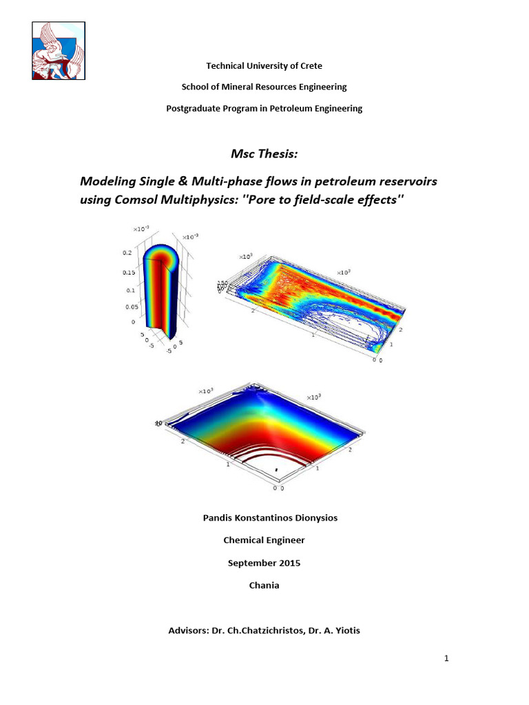 MSC Thesis - Modeling Single 2 Phase Flow | PDF | Navier–Stokes Equations | Petroleum Reservoir