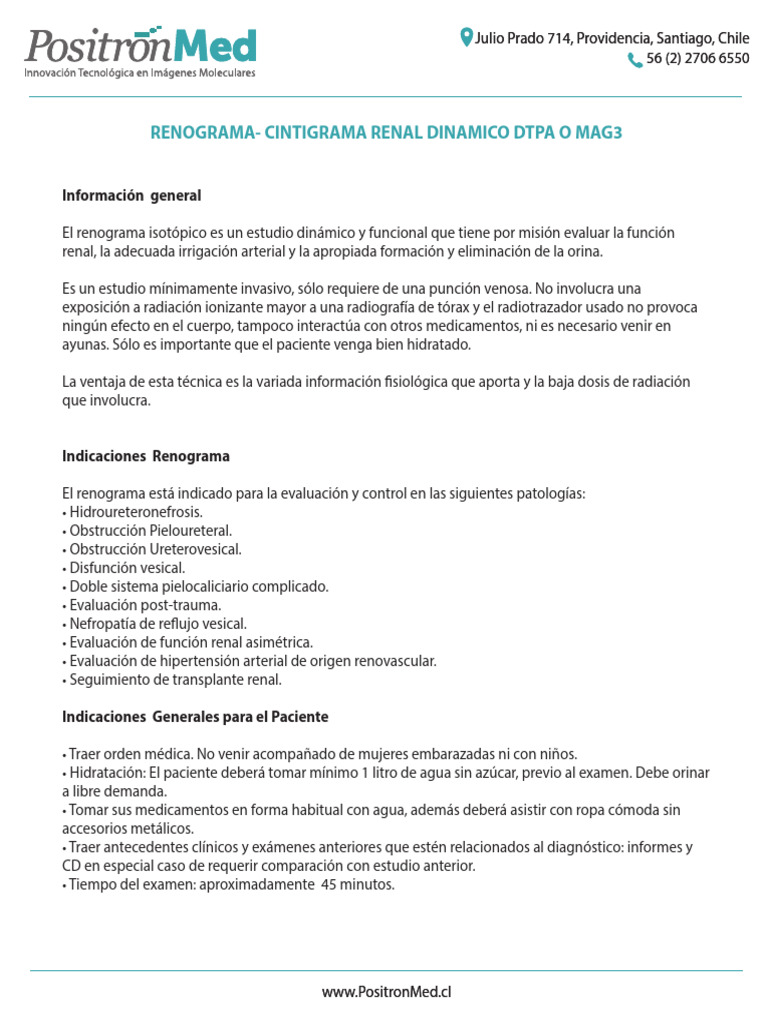 Renograma Dinámico: Evaluación Renal Segura | PDF | El embarazo ...