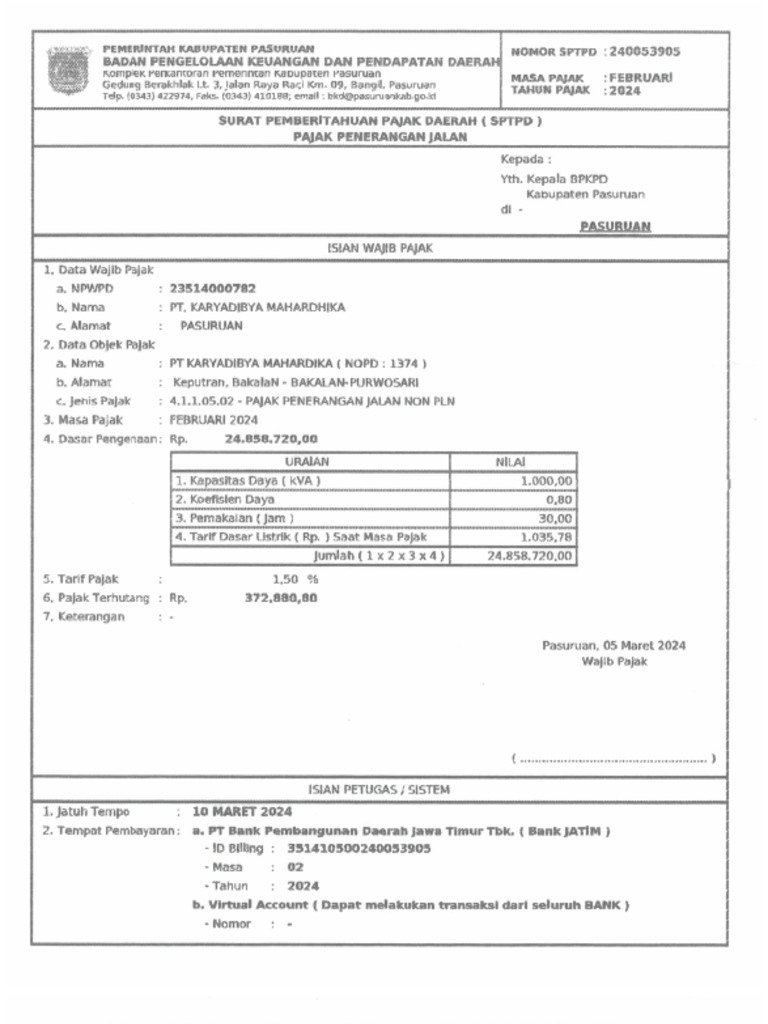 PPJ Bakalan Februari 2024 | PDF