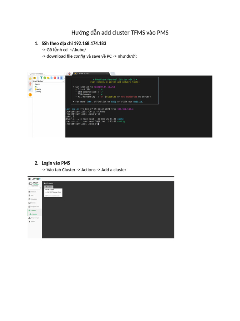 Add Cluster TitanFile | PDF