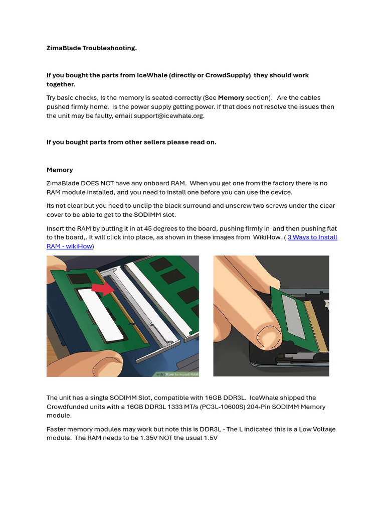 ZimaBlade Troubleshooting | PDF | Battery Charger | Bios