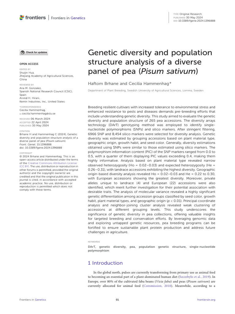 Genetic Diversity and Population | PDF | Single Nucleotide Polymorphism | Zygosity
