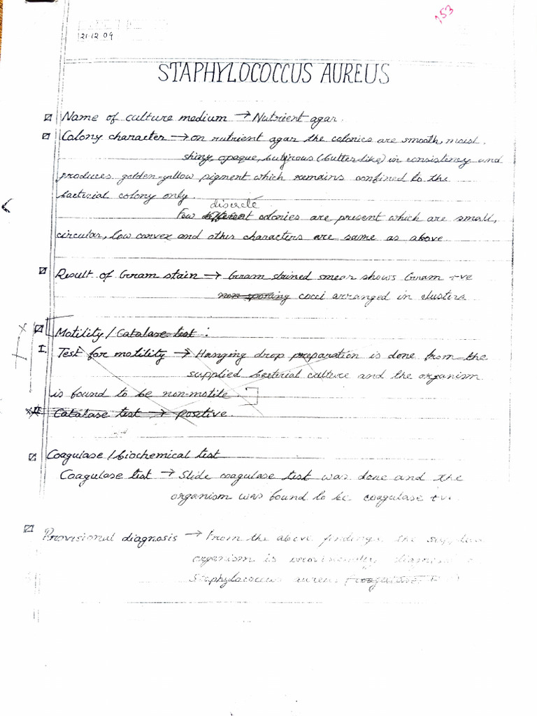 staphylococcus Aureus | PDF