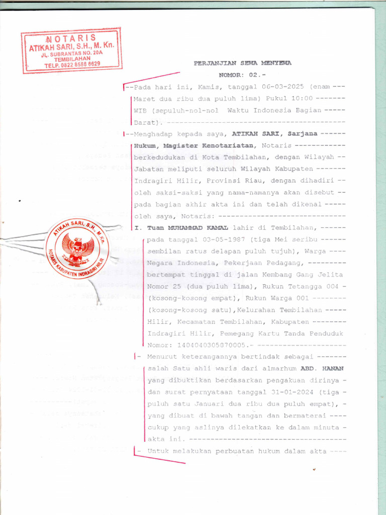 Scan Akta Salinan 02 | PDF