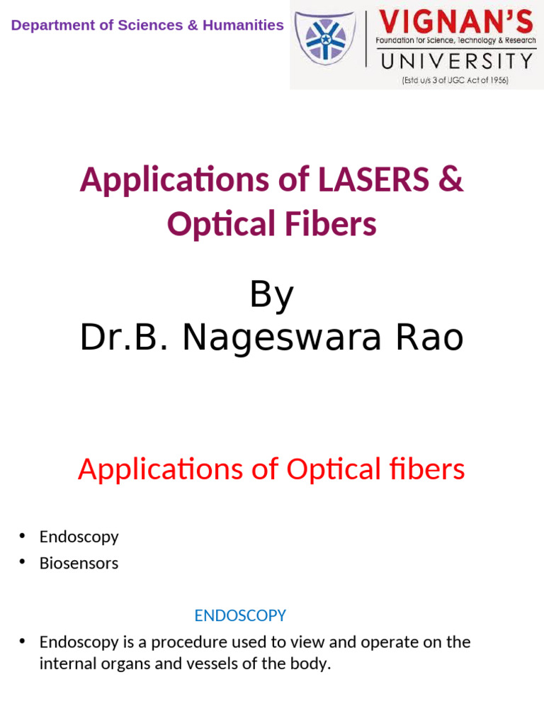 Applications of Laser Fiber Protein Cry Ppt | PDF | Myopia | Biosensor