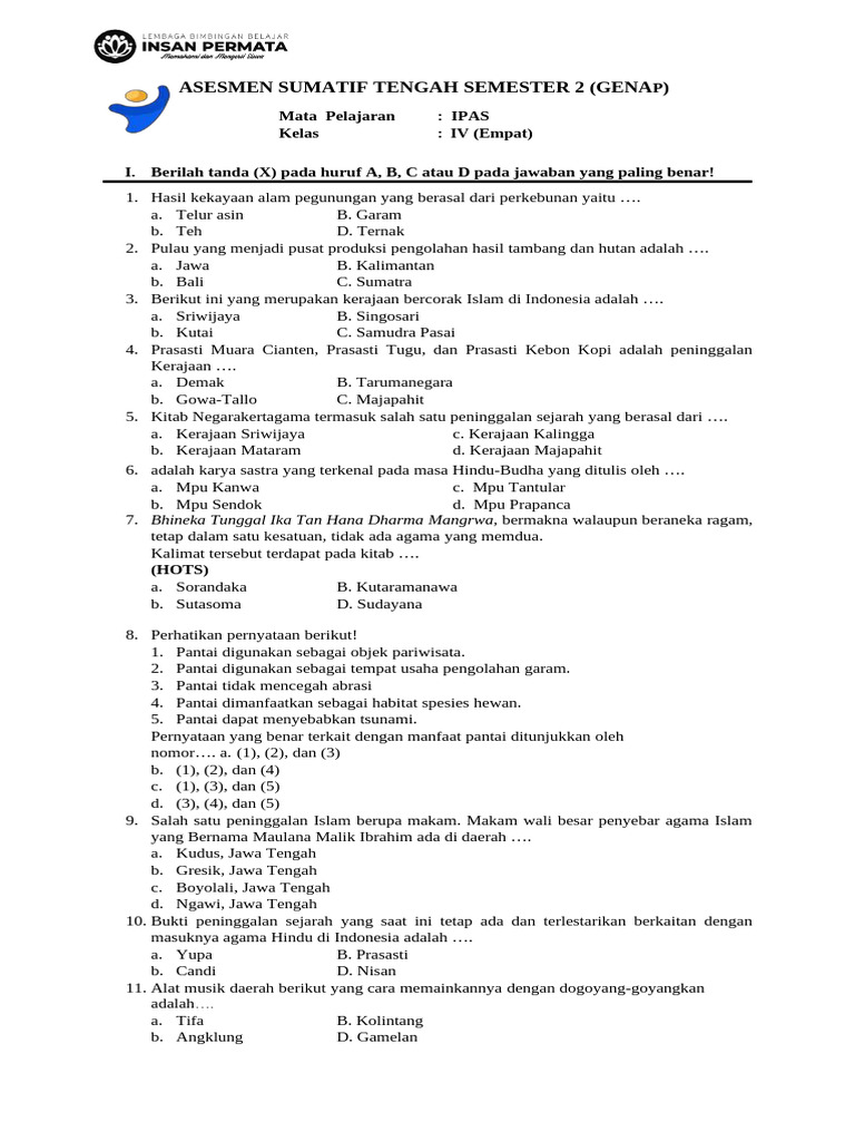 STS Kelas 4 IPAS | PDF