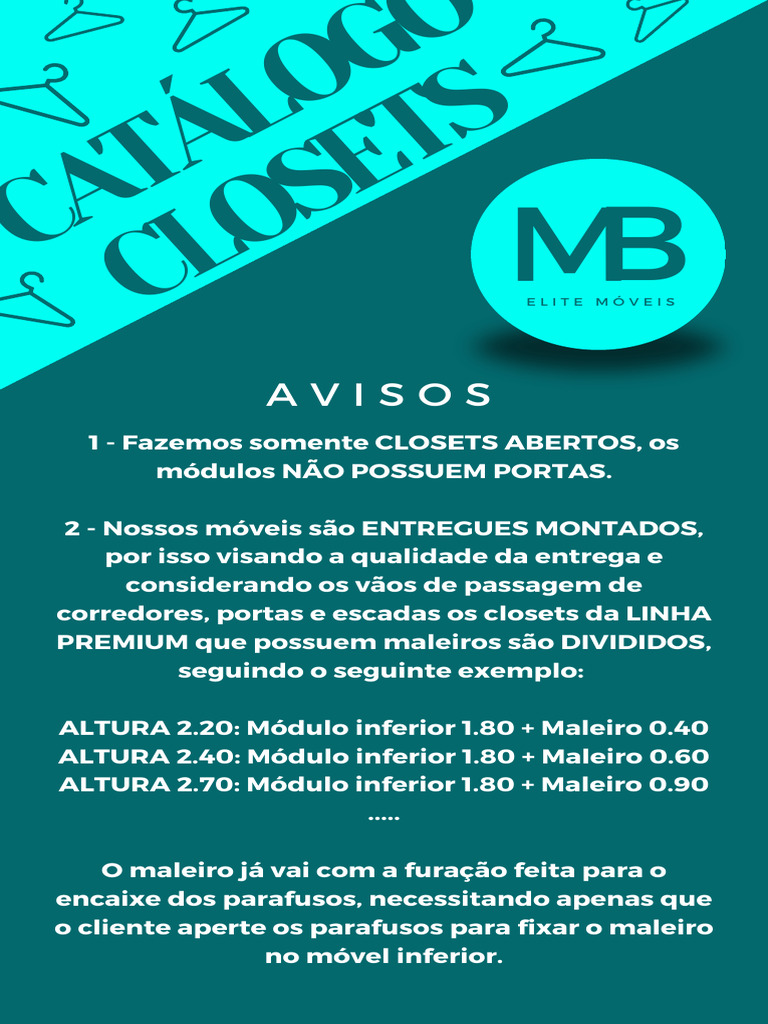Catálogo Closets - MB Elite Móveis 1124 - 20241205 - 094534 - 00010 | PDF