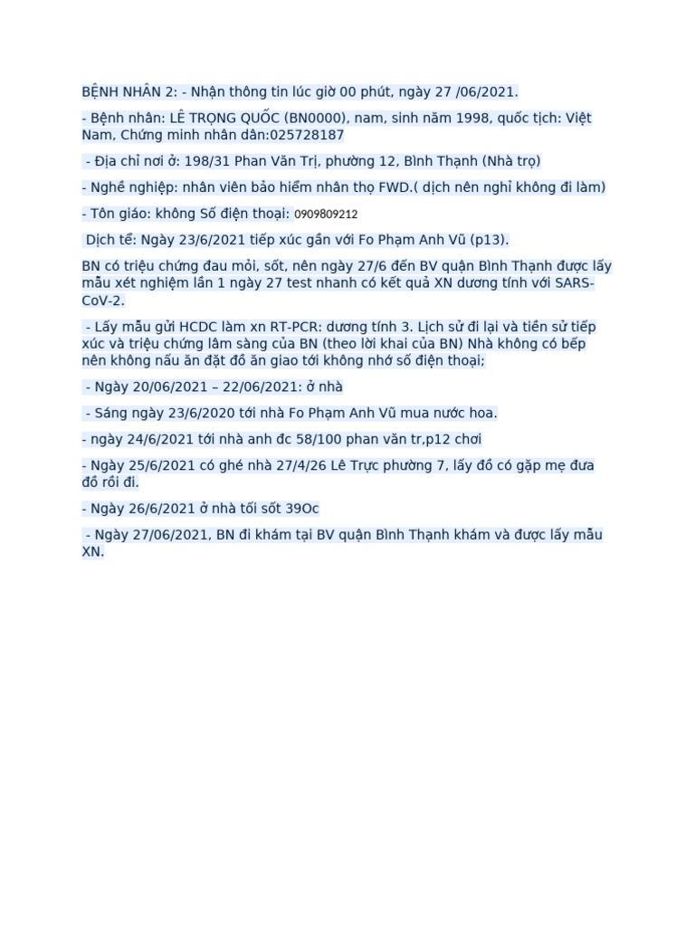 Phieu Dieu Tra Nguyen Trong Quoc | PDF