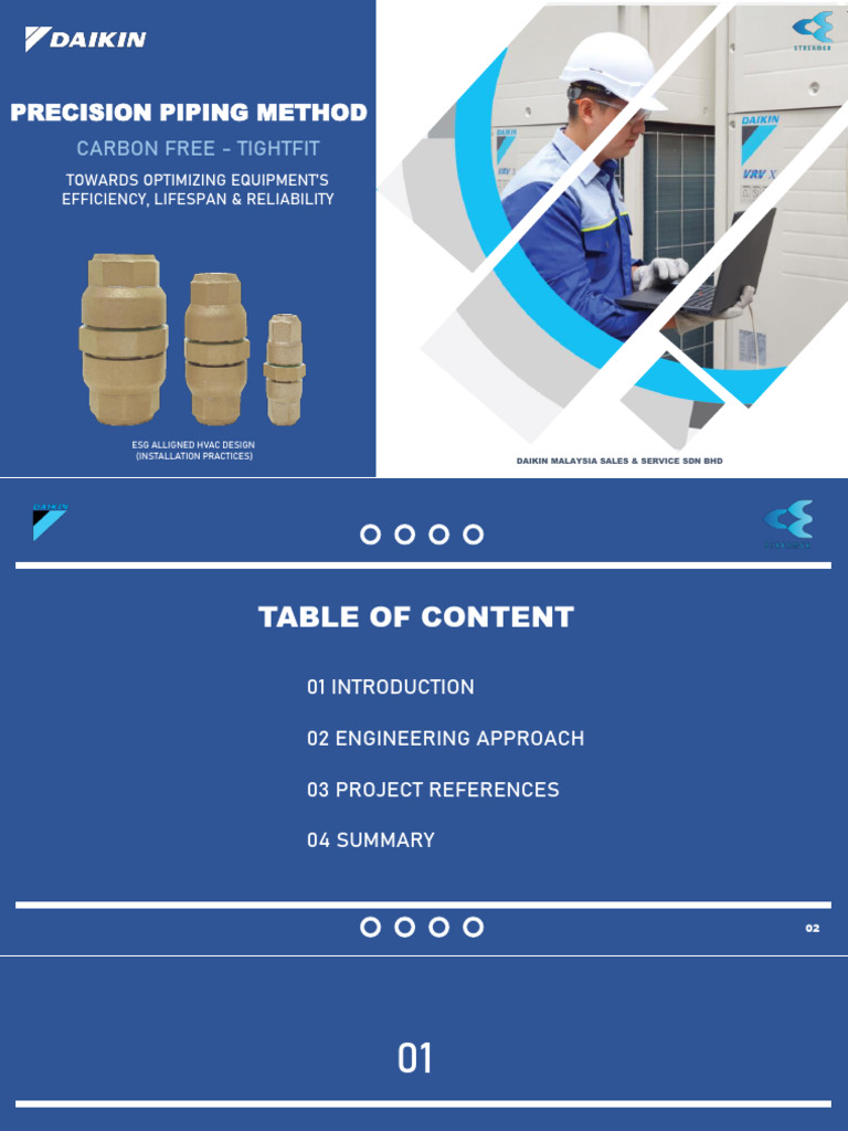 Precision Piping Method - DAIKIN | PDF | Sustainability | Natural ...