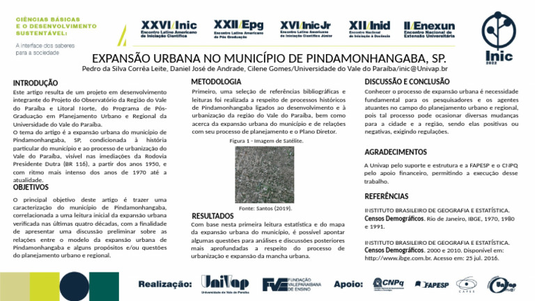 Modelo EPOSTER INIC 2022 | PDF | Planejamento urbano | Brasil