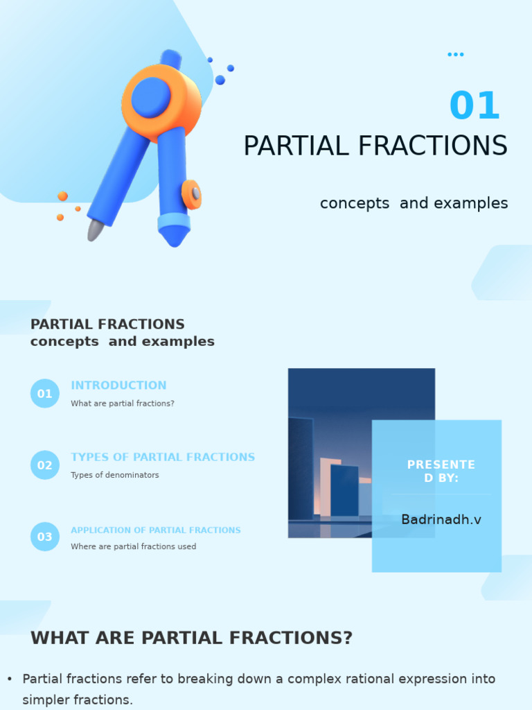 Understanding Partial Fractions in Math | PDF | Trigonometric Functions ...
