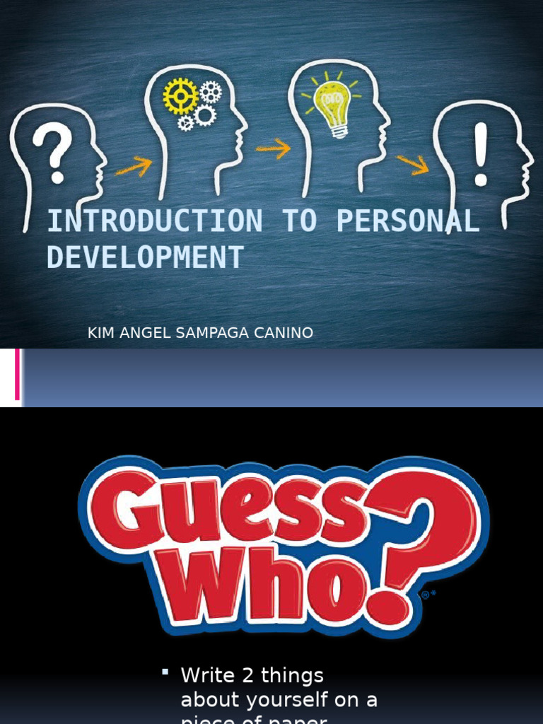 lesson 1 week-1-2-PPT-Intro-to-Perdev-Knowing-Oneself-1-pptx | PDF | Self Actualization | Self ...