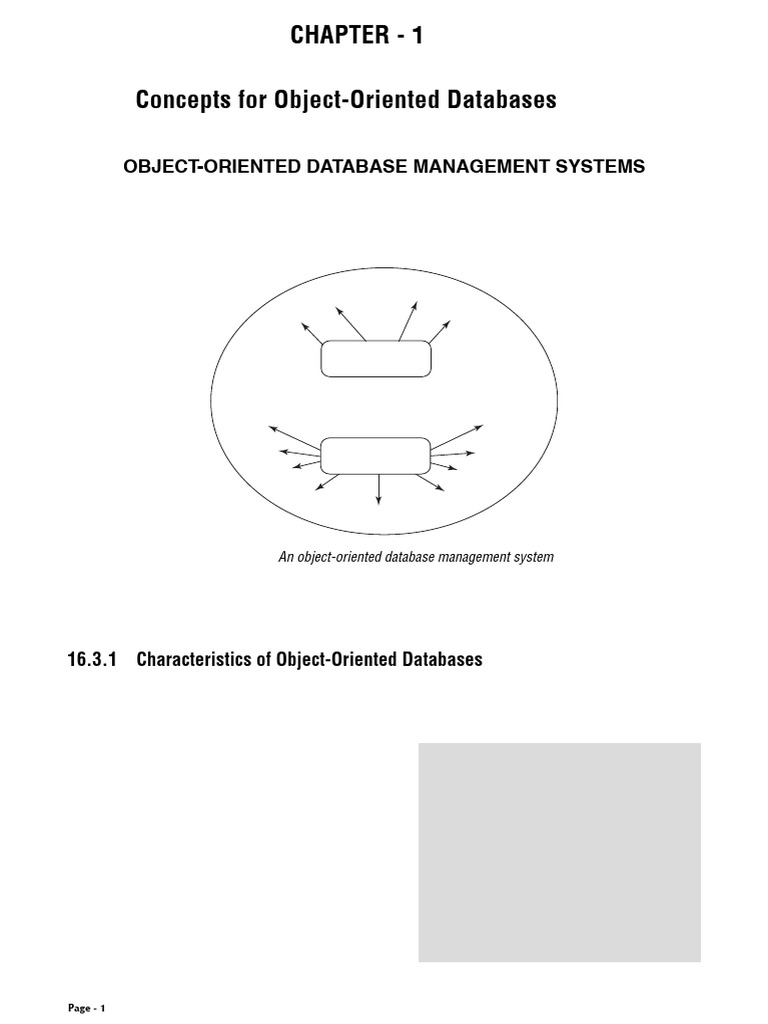 Chapter 01 Concepts For Object Oriented Databases Handout 2 Pdf Data Type Class Computer