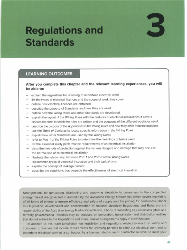 Chapter 3 - Regulations and Standards | PDF