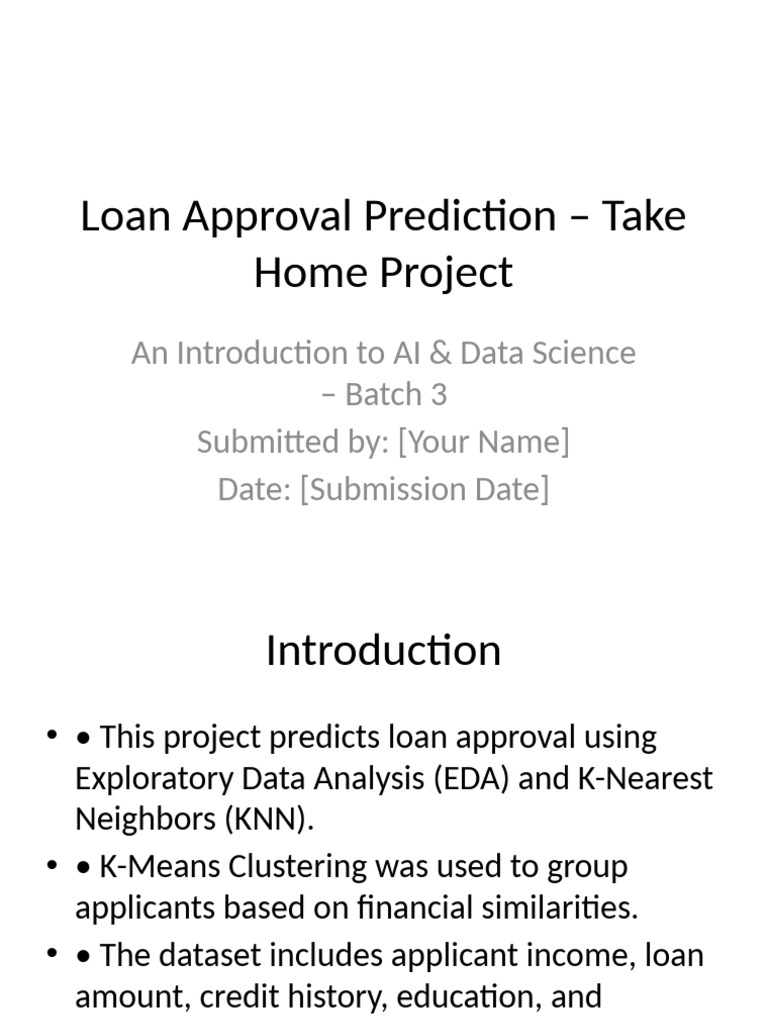 Loan Approval Prediction | PDF
