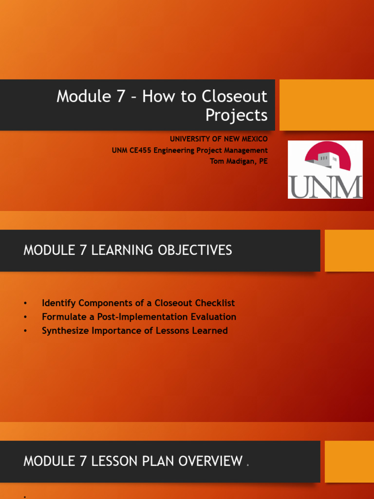 Module 7 Lesson Plan Color | PDF | Project Management | Business