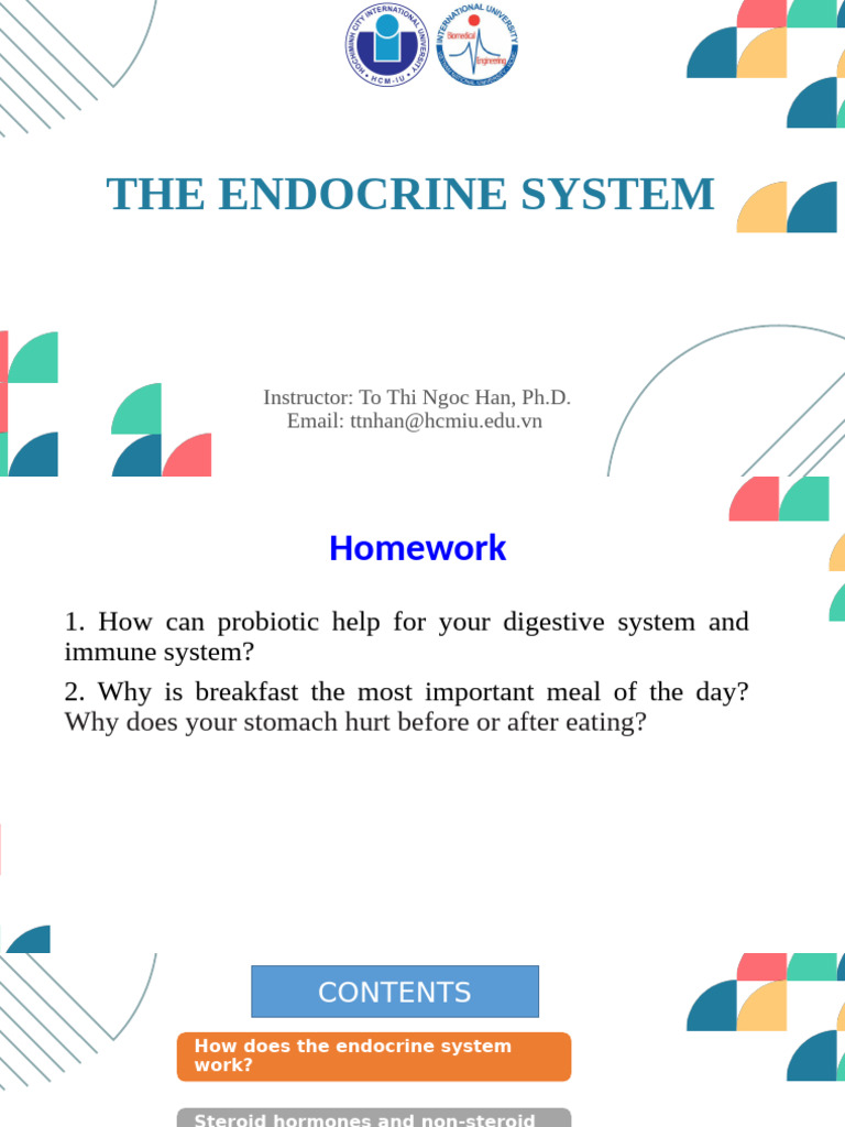 Lecture 5. The Endorine System | PDF | Endocrine System | Pituitary Gland