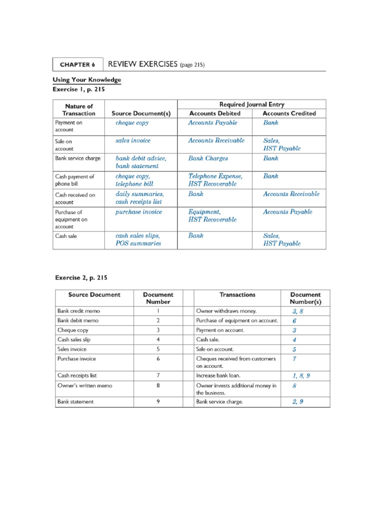 Chapter 6 Review Exercises - Solutions | PDF