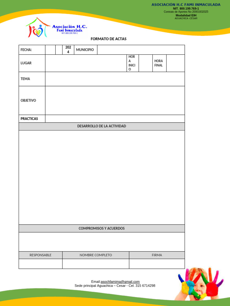 Formato de Actas | PDF