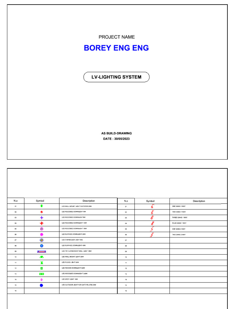 VIILA ENG ENG-AB-MEP-LIGHTING SYSTEM LAYOUT PLAN | PDF