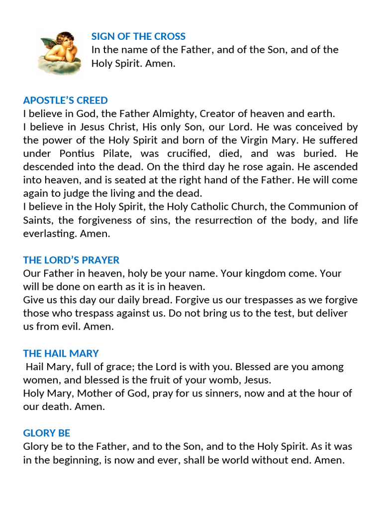 Basic Prayer New | PDF