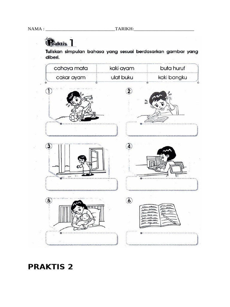 Contoh Latihan Simpulan Bahasa | PDF