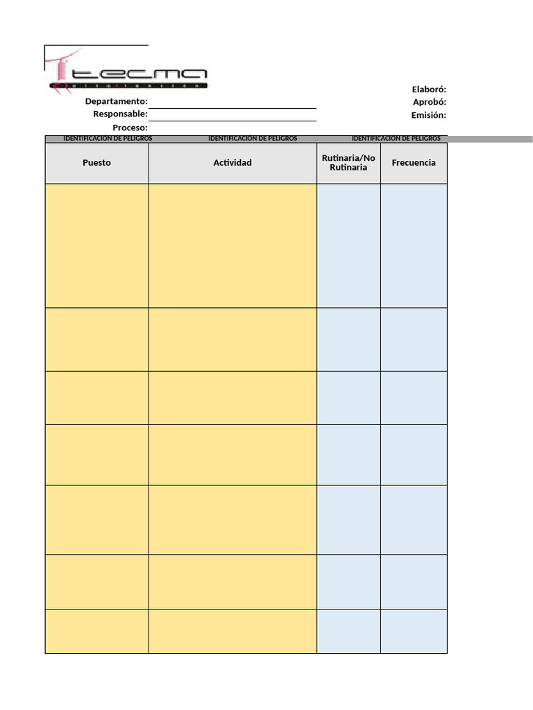 FSC03-01 Matriz de Identificacion de Peligros y Analisis de Riesgo ...