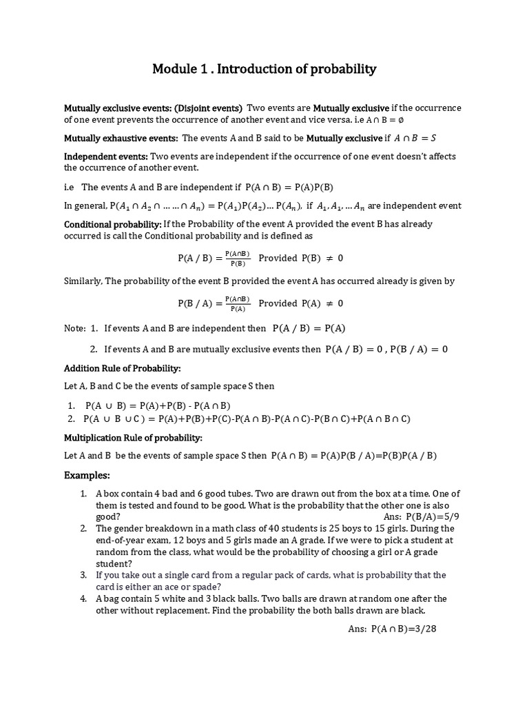 Probably concepts | PDF | Expected Value | Probability Distribution