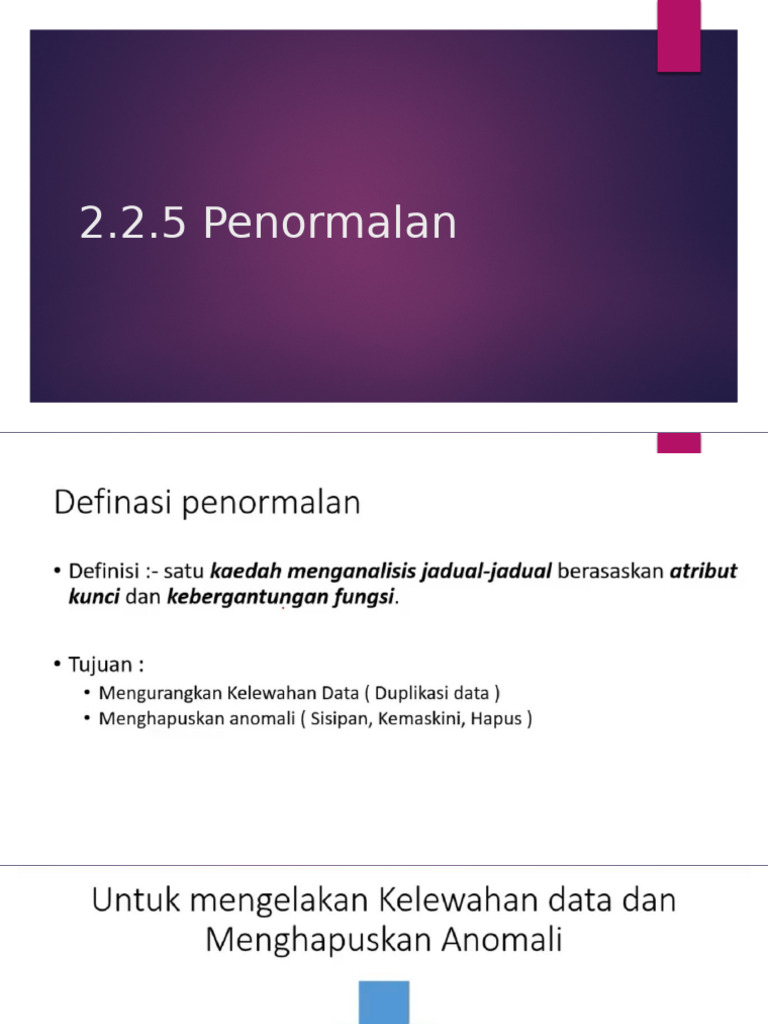Penormalan Ting 4 | PDF