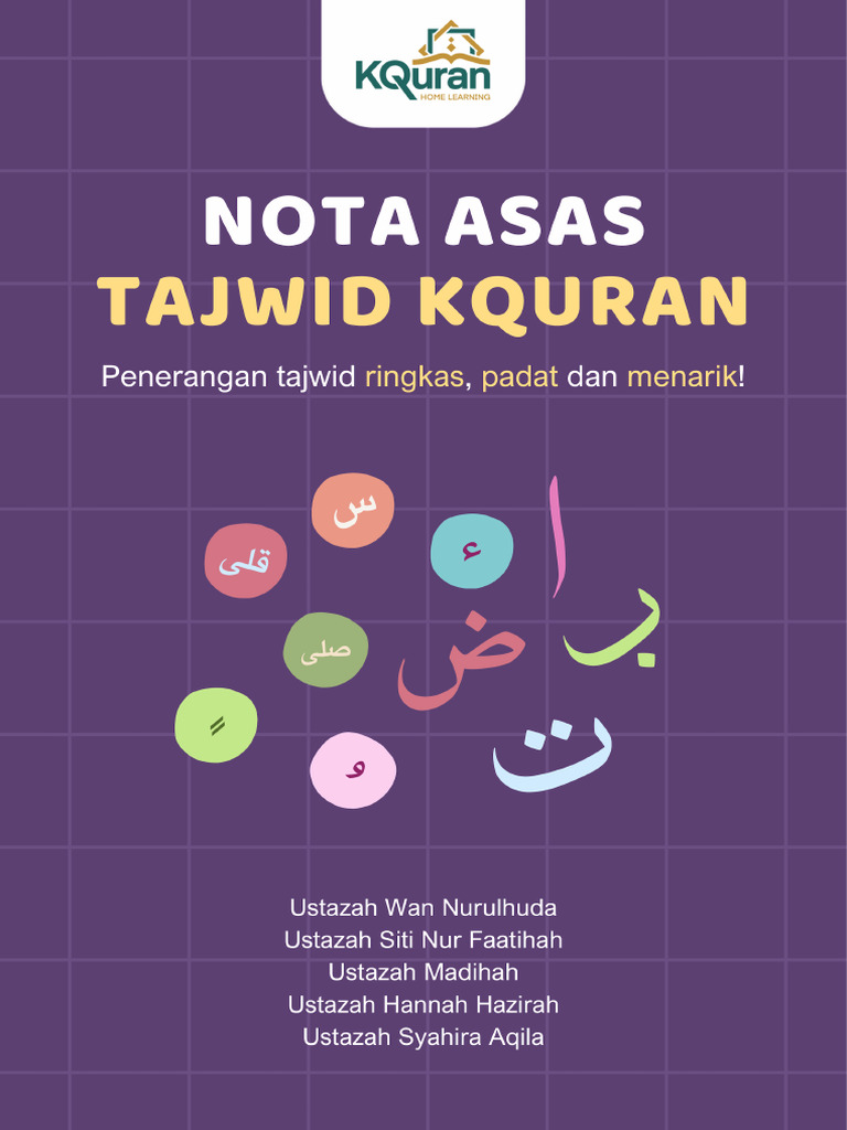Nota Asas Tajwid KQuran Home Learning | PDF