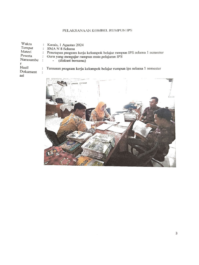 Laporan Kombel IPS | PDF