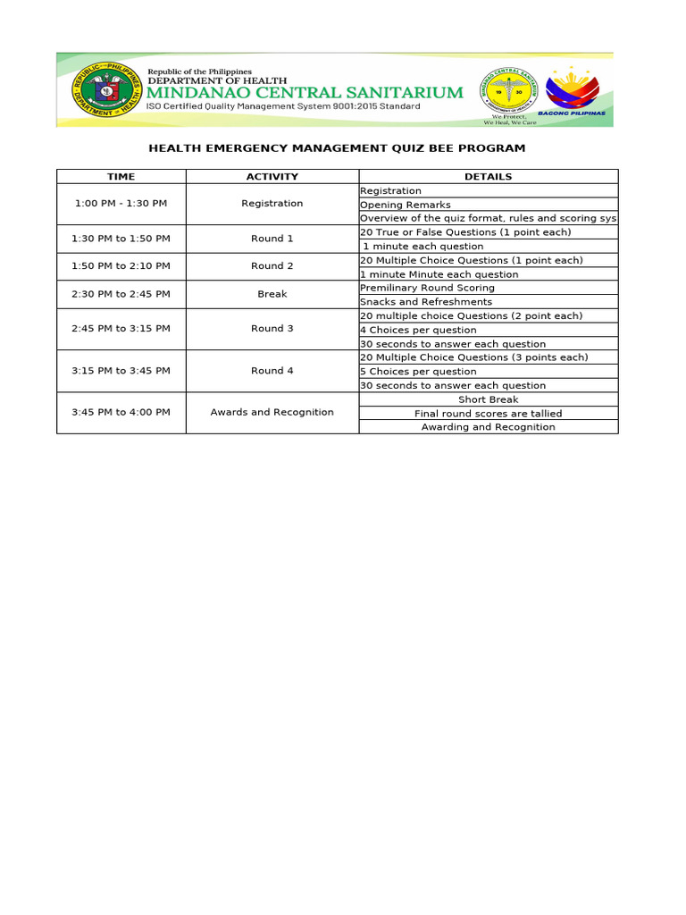 Quiz Bee | PDF