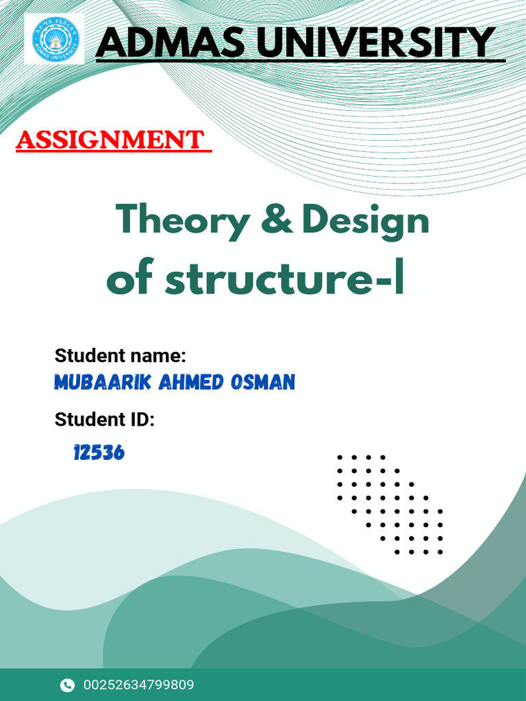 Theory & Design of Structures Assignment | PDF