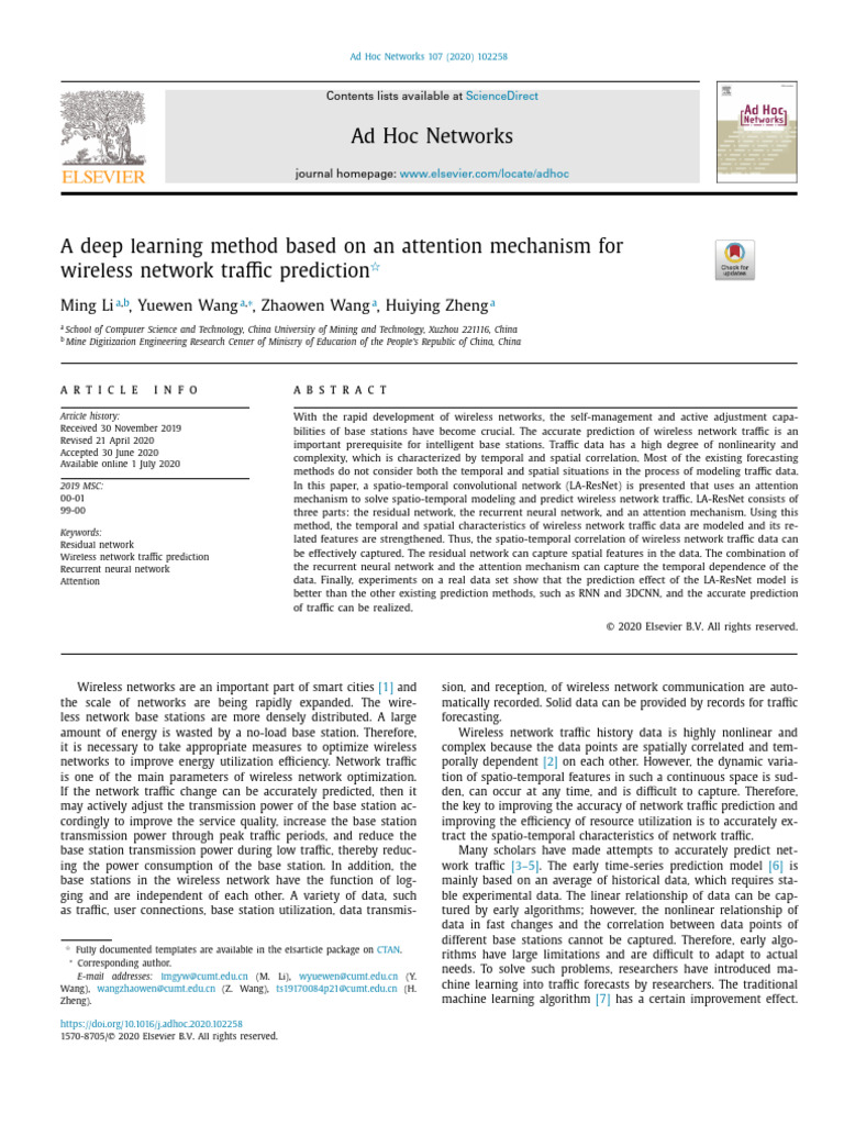 A Deep Learning Method Based On An Attention Mechanism For Wireless ...
