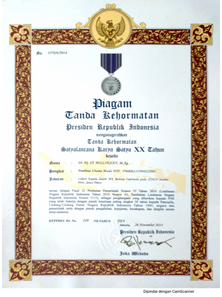 Satya Lencana 20 TAHUN | PDF