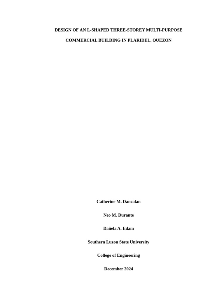L-Shaped Three-Storey Commercial Design | PDF | Warehouse | Commerce