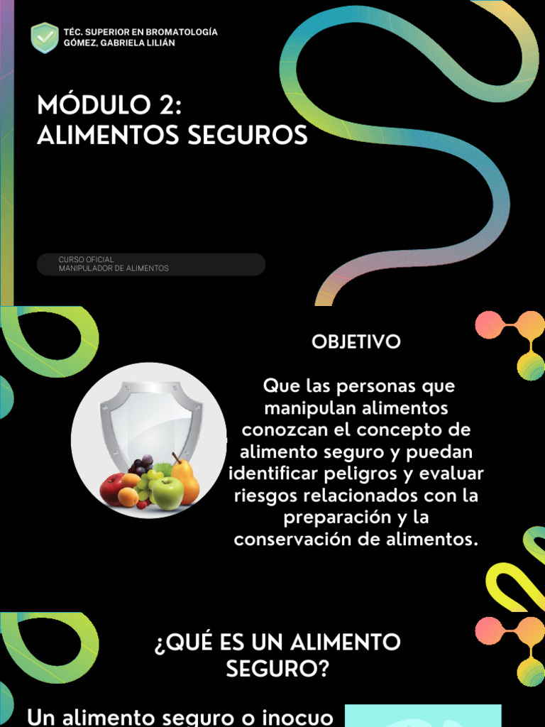 Módulo 2 Alimentos Seguros | PDF | Alimentos | Carne