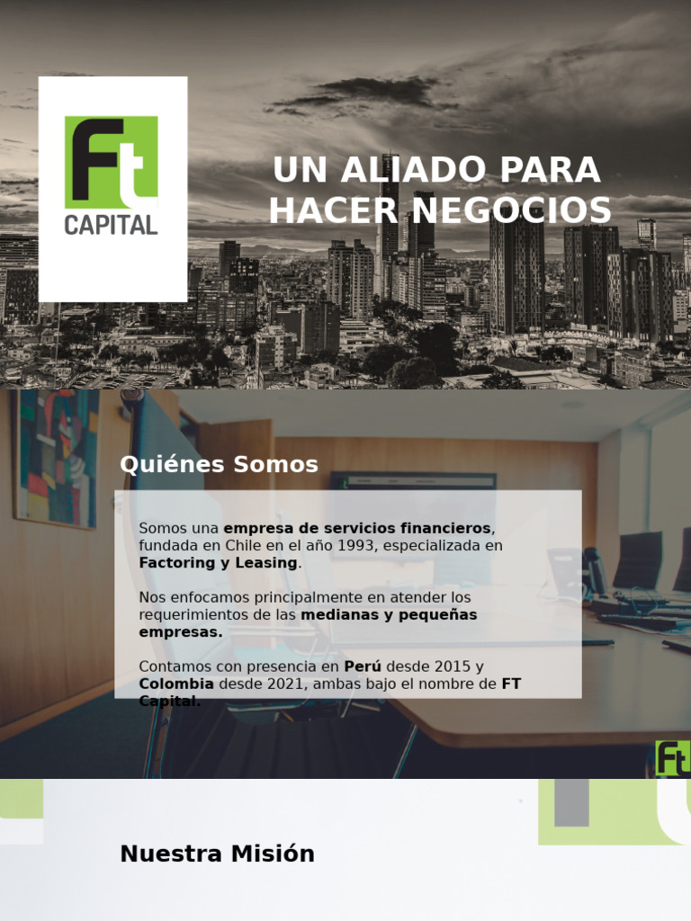Presentacion FT Capital | PDF | Factoring (Finanzas) | Business