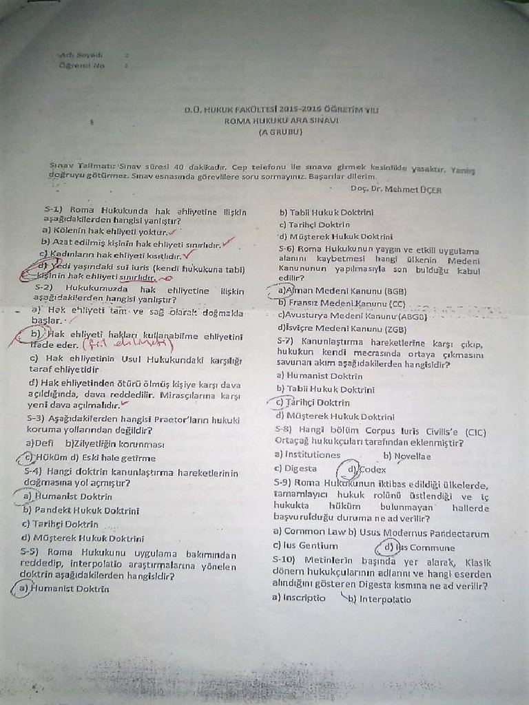 Roma Vize Örnek Sorular 20 PDF | PDF