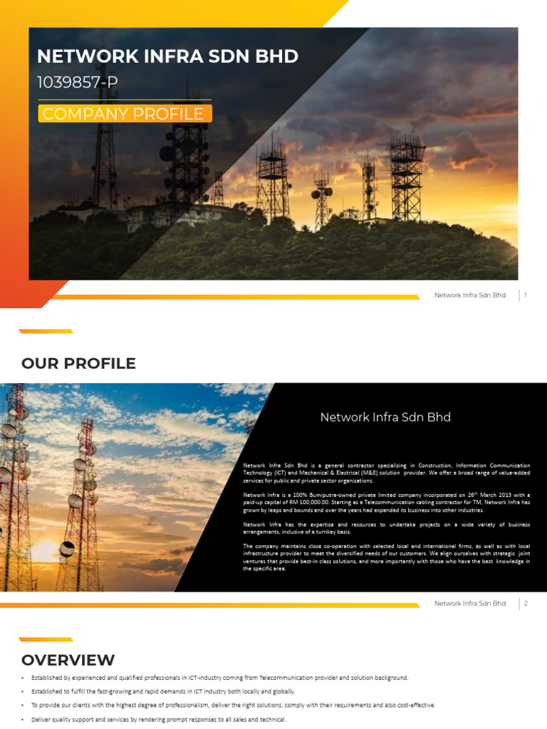Network Infra Sdn Bhd Company Profile 2024 | PDF | Fiber To The X ...