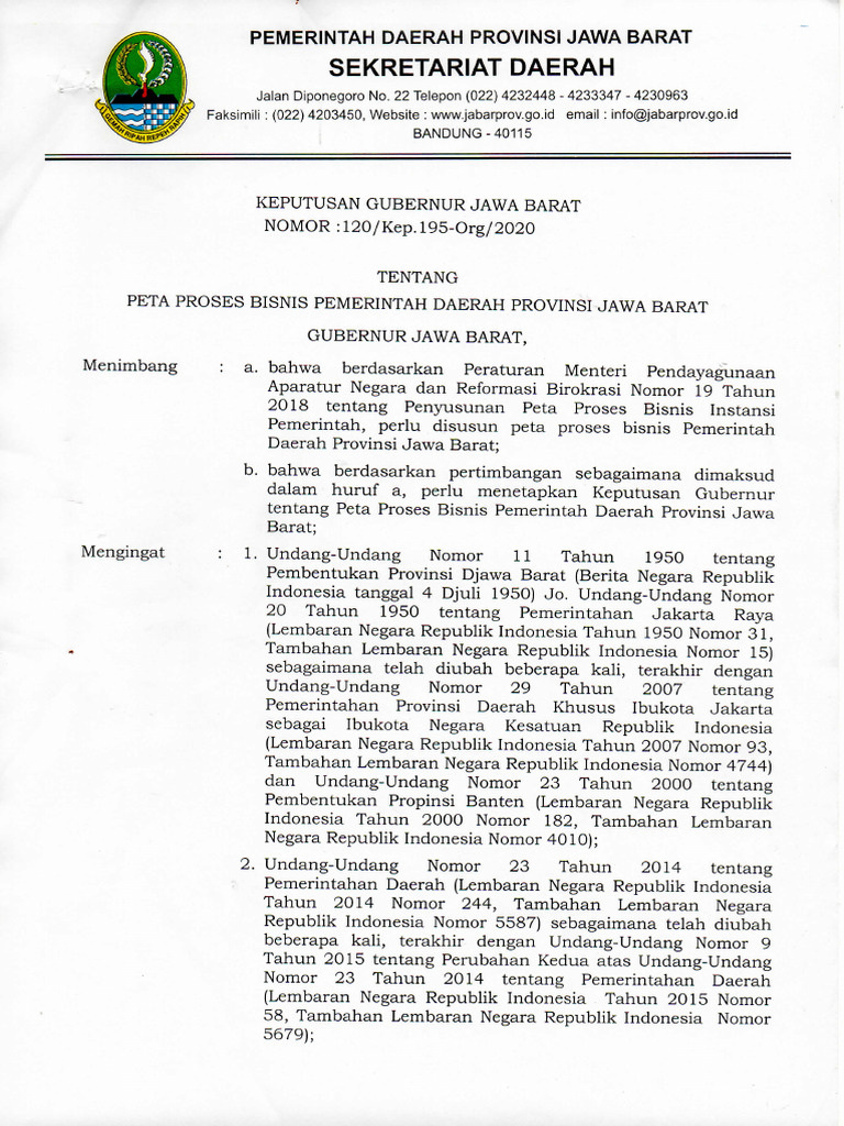 Kepgub 120 Probis + Lampiran | PDF