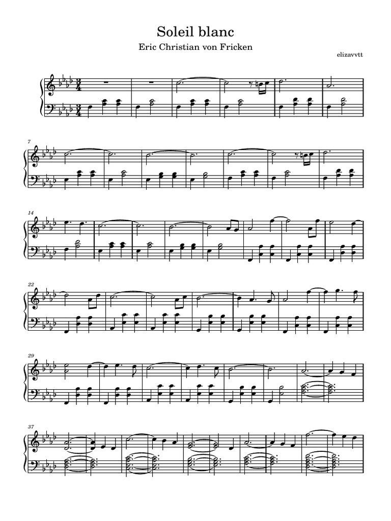Eric Christian Von Fricken - Soleil Blanc | PDF