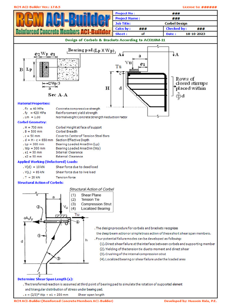 Corbel Design | PDF