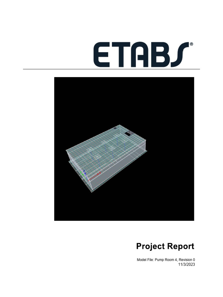 ETABS INPUT and Output Report | PDF | Beam (Structure) | Reinforced Concrete