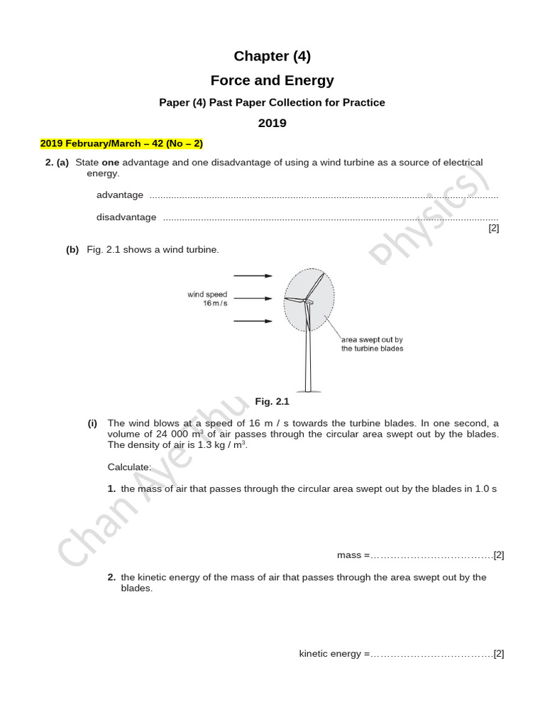 OQ_Force and Energy 2 | PDF | Turbine | Gases