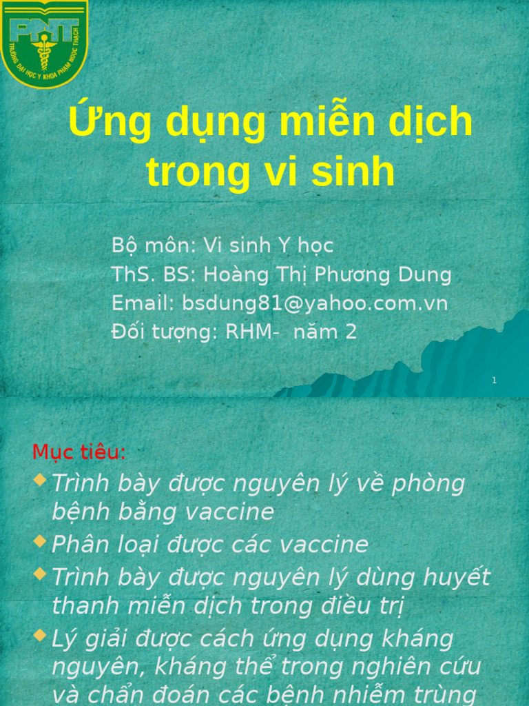 4 - Ứng Dụng Miễn Dịch | PDF