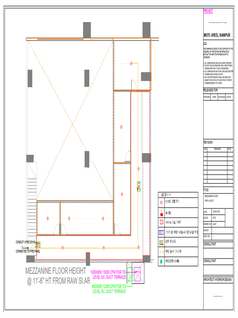 Moti Jheel - Fire Layout Mezzanine | PDF