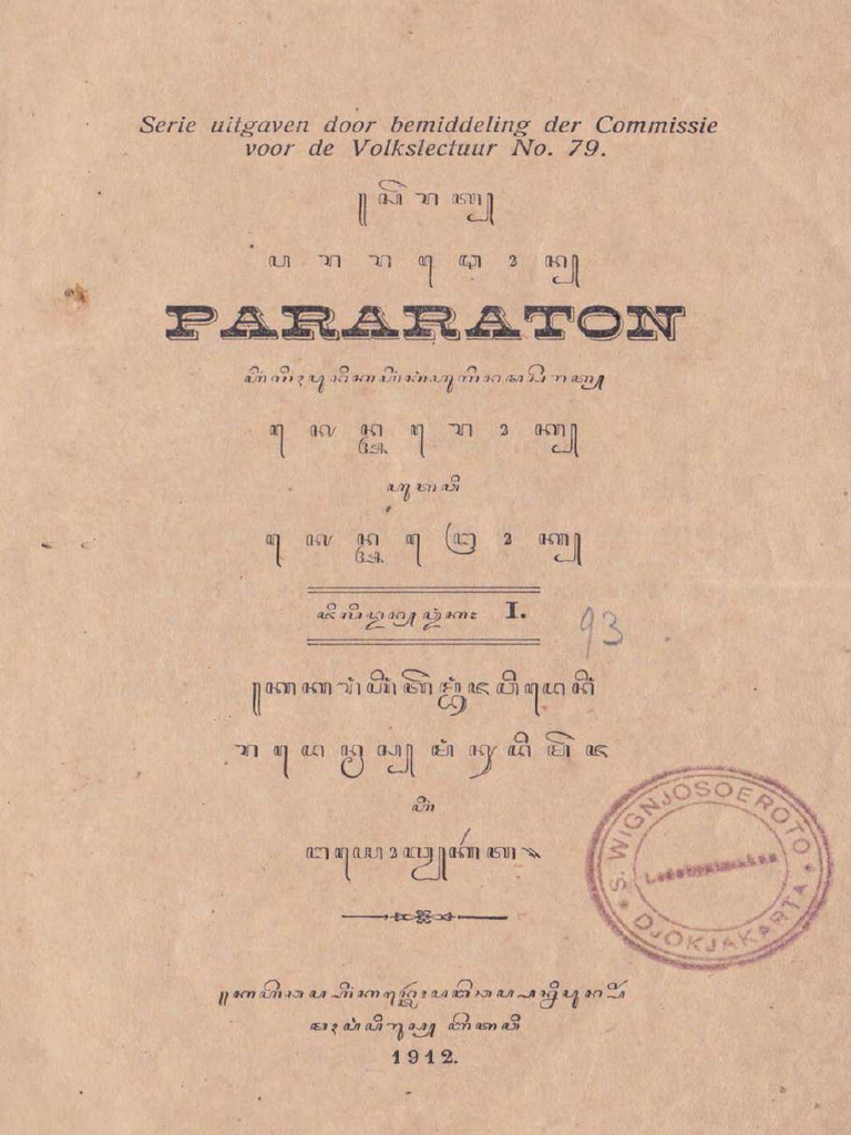 PARARATON 1912 Teks Asli | PDF